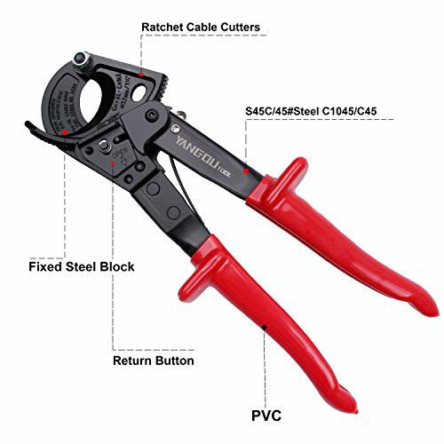 GetUSCart- Yangoutool Ratchet Cable Wire Cutter and Heavy Duty Aluminum ...