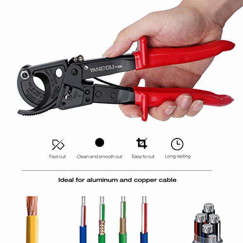 GetUSCart- Yangoutool Ratchet Cable Wire Cutter and Heavy Duty Aluminum ...
