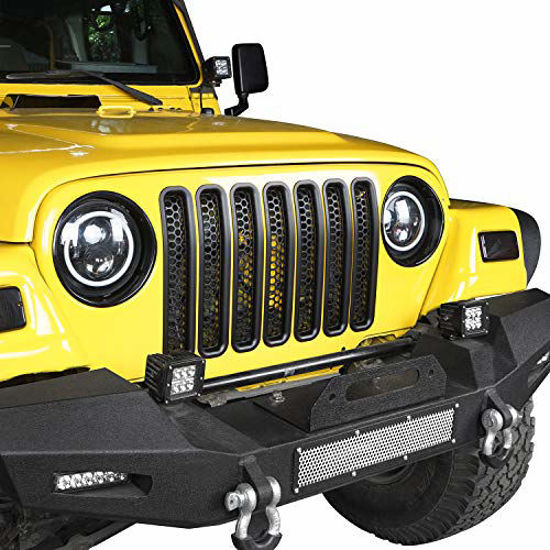GetUSCart- Hooke Road Wrangler Grill Mesh Inserts Front Grille Guard ...