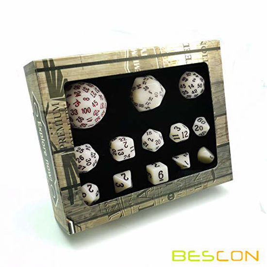 GetUSCart- Bescon Super Glowing in Dark Complete Polyhedral RPG Dice ...