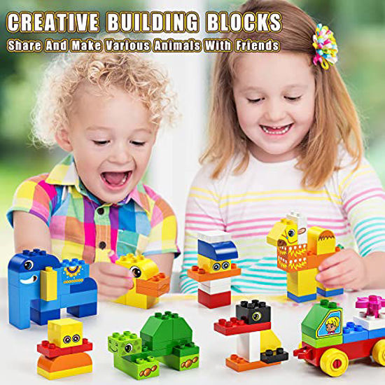 GetUSCart- Large Building Blocks, 135 Pieces Kids Toddler Educational ...