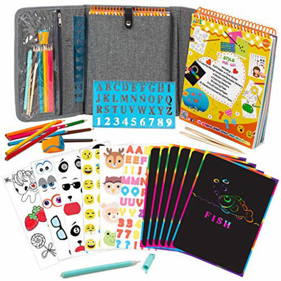 GetUSCart- Fun Activity Kit Case for Kids 3+ Includes Colored Pencils ...
