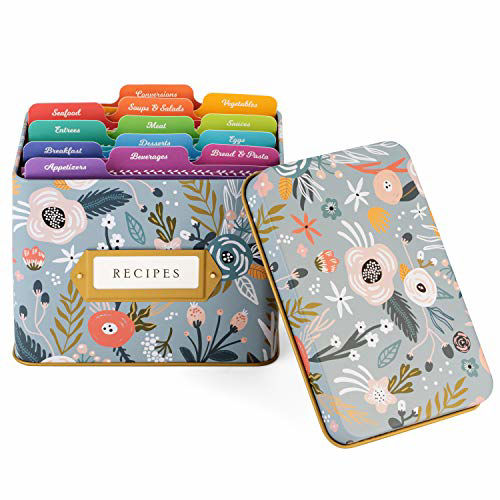 GetUSCart- Jot & Mark Recipe Card Complete Gift Box | Decorative Tin ...