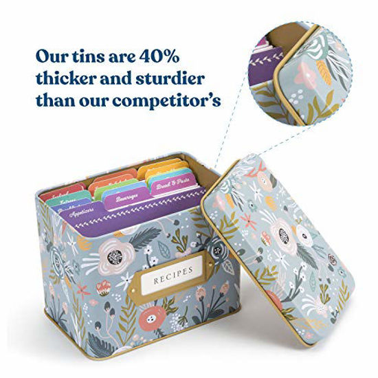 GetUSCart- Jot & Mark Recipe Card Complete Gift Box | Decorative Tin ...