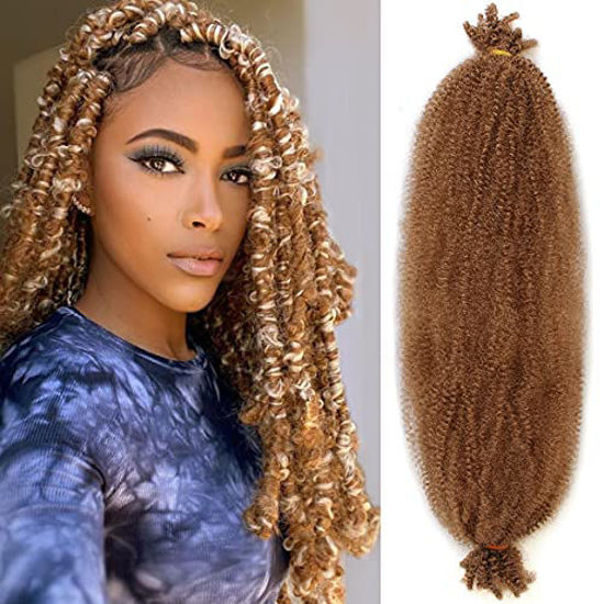 GetUSCart- 8 Packs Light Golden Brown Pre-Separated Springy Afro Twist ...