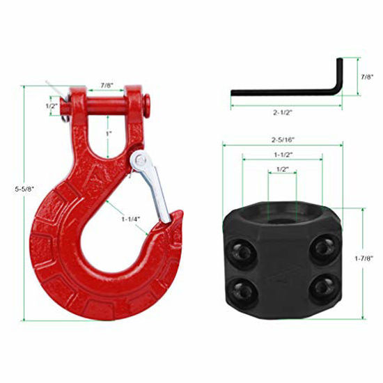GetUSCart- AMBULL Heavy Duty Forged Steel 3/8" Grade 70 Safety Latch ...