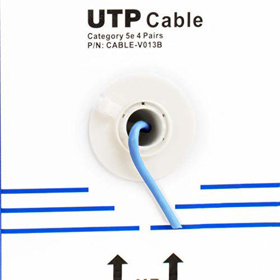GetUSCart- VIVO Blue 250ft Bulk Cat5e, CCA Ethernet Cable, 24 AWG, UTP ...