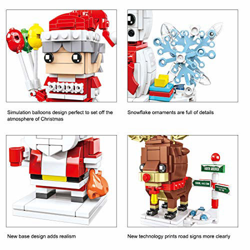 GetUSCart- Christmas Building Sets,799pcs Contain Christmas Snowman ...