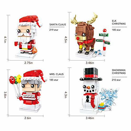 GetUSCart- Christmas Building Sets,799pcs Contain Christmas Snowman ...
