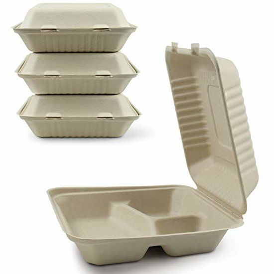 GetUSCart- Green Earth, 9-inch, 50-Count, 3-Compartment, Compostable ...