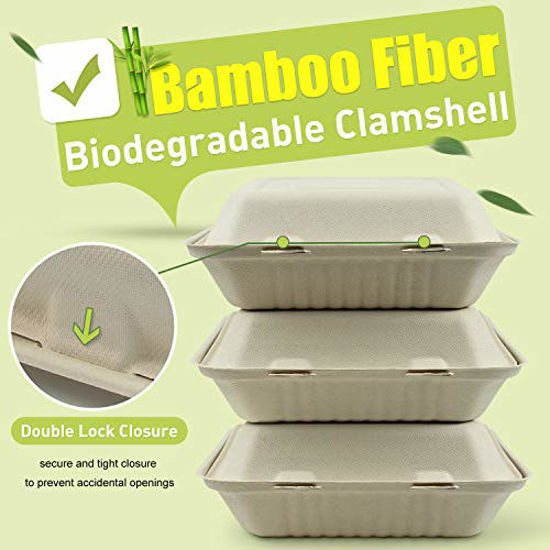 GetUSCart- Green Earth, 9-inch, 50-Count, 3-Compartment, Compostable ...
