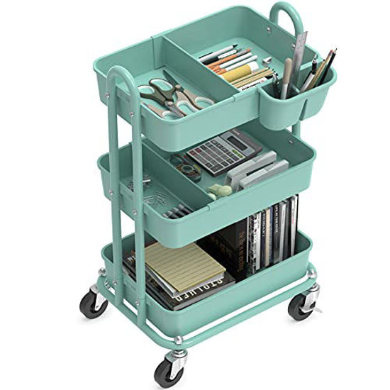 GetUSCart- Simple Houseware 3-Tier Multifunctional Rolling Utility Cart ...