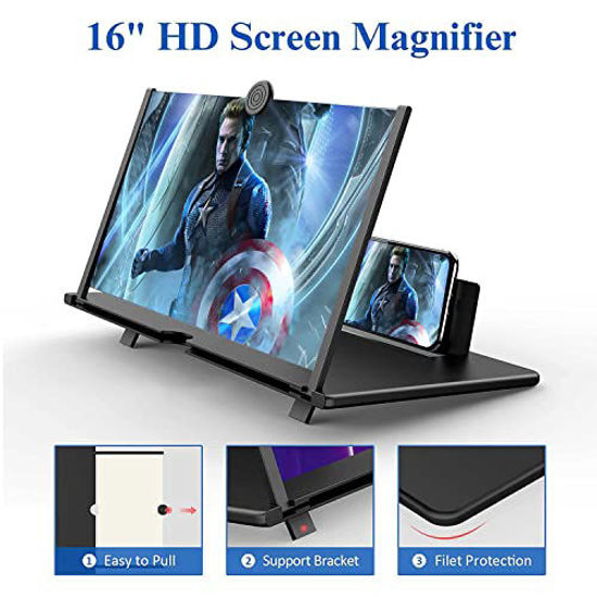 GetUSCart- 16" Screen Magnifier for Cell Phone - 3D HD Magnifing Screen ...