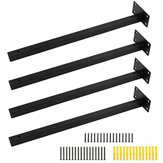 GetUSCart- Luomorgo 4 Pcs 16" Floating Shelf Bracket Stainless Steel ...