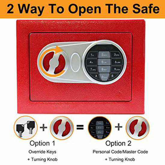 GetUSCart- SamYerSafe Safe Box with Sensor Light,Security Safe with ...