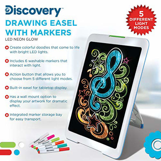 GetUSCart- Discovery Kids Neon LED Glow Drawing Board with 4 ...
