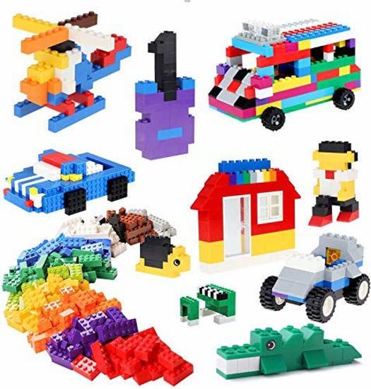 GetUSCart- Building Bricks 520 Pieces Set, 500 Basic Building Blocks in ...
