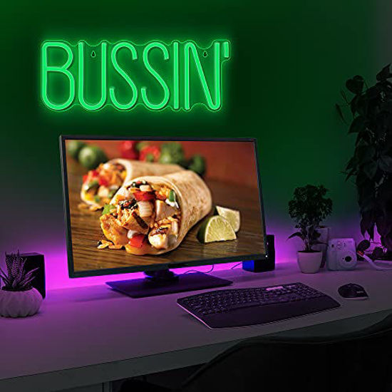 GetUSCart- Lumoonosity Bussin Neon Sign - Meme Bussin Led Neon Lights ...