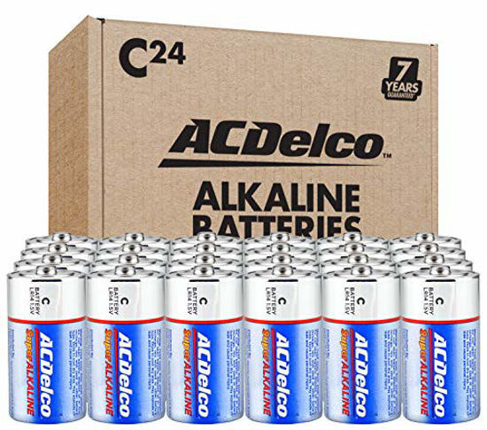 GetUSCart- ACDelco 24-Count Size C Alkaline Batteries, Super Alkaline ...