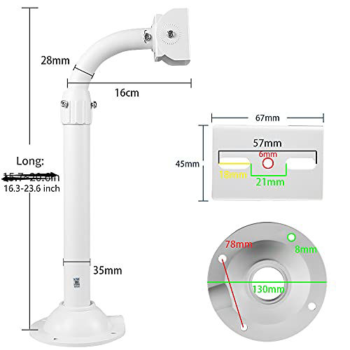 GetUSCart- compcctv CCTV Security Camera Mount Bracket, Telescopic ...