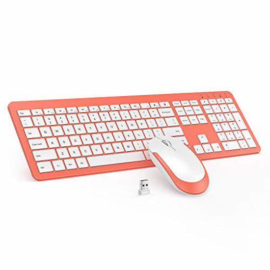 GetUSCart- Wireless Keyboard and Mouse Combo - Full Size Slim Thin ...