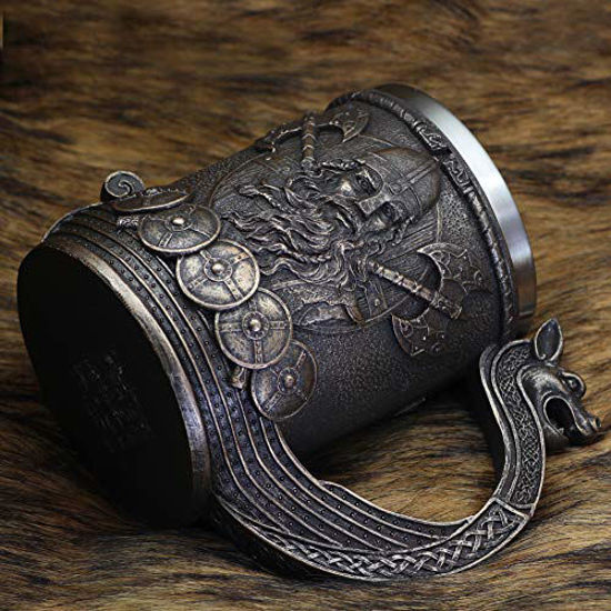 GetUSCart- Viking Ship Draon Drakkar Tankard Mug Nordic Beer Cup Large ...