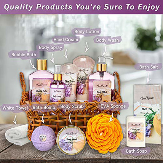 GetUSCart- Spa Baskets For Women - Luxury Bath Set With Honey ...
