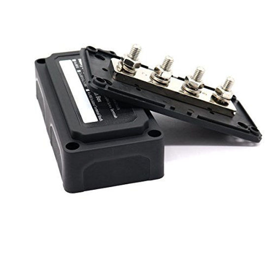 GetUSCart- T Tocas 300A Heavy-Duty Module Design Power Distribution Block Busbar Box with 4X M8 ...