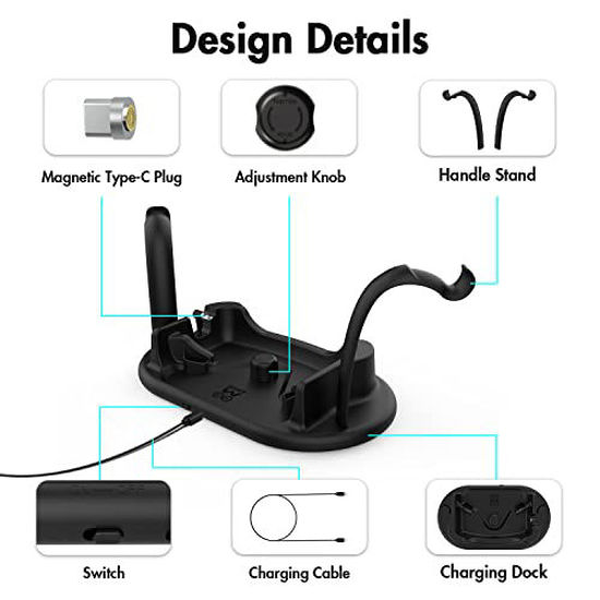 GetUSCart- AMVR Charging Dock for Oculus Quest 2, Headset Display Stand ...