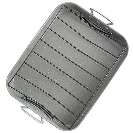 GetUSCart- Gibson Home Oster Greystone 2-Piece Carbon Steel Roaster Pan ... GetUSCart- Gibson Home Oster Greystone 2-Piece Carbon Steel Roaster Pan ...