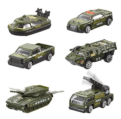 GetUSCart- JOYIN 14 in 1 Die-cast Military Truck Army Vehicle Toy Set ...