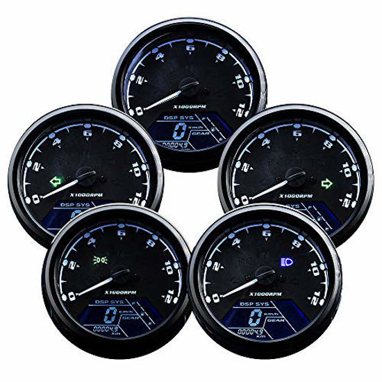 GetUSCart- DKMOTORK 0011 Digital Gauge Motorcycle Speedometer ...