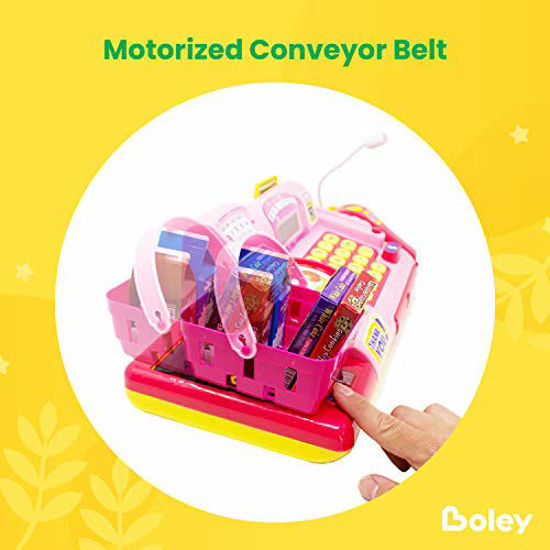 GetUSCart- Boley Pink Toy Cash Register Playset - 19pc Kids Play Cash ...
