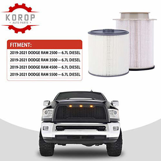 GetUSCart- 6.7L Cummins Fuel Filter Water Separator Set Fits for 2019 ...