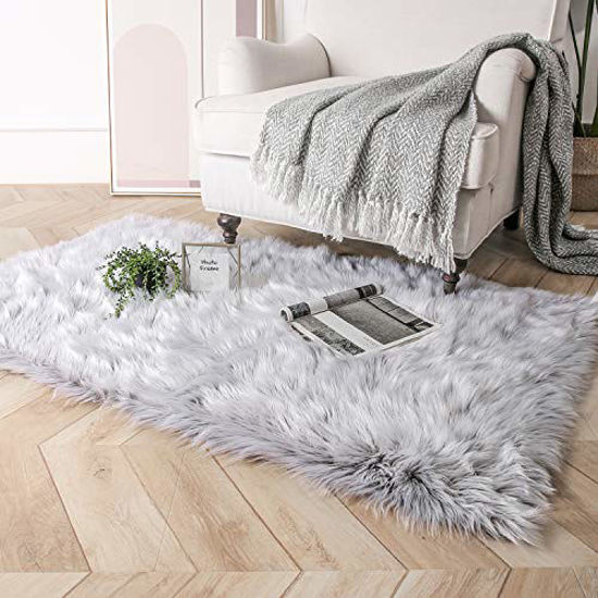 GetUSCart- Ashler HOME DECO Soft Faux Sheepskin Fur Chair Couch Cover ...