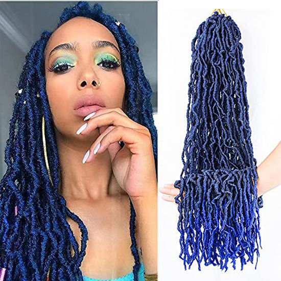 GetUSCart- 36 Inch Nu Faux Locs Crochet Braids Hair 4 Packs Soft ...