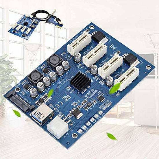 GetUSCart- ASHATA PCI-E 1 to 4 Adapter Card, PCI-E 1X to 4X PCIe USB3.0 Converter Extender ...