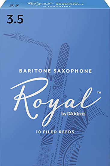 GetUSCart- Royal by D'Addario Baritone Sax Reeds, Strength 3.5, 10-pack
