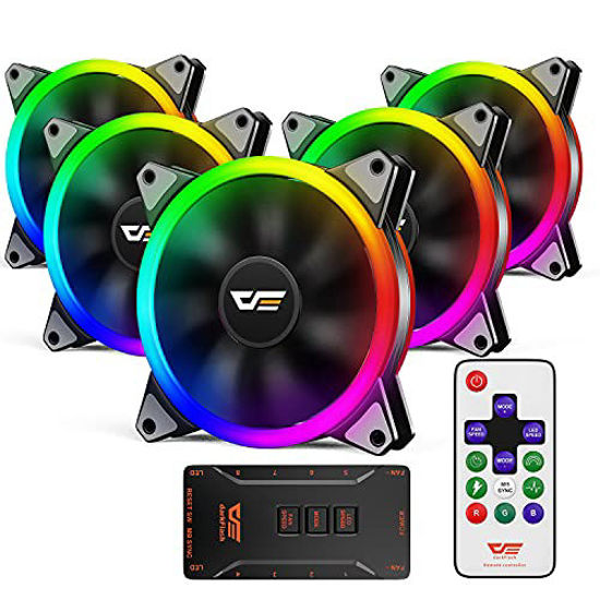 GetUSCart- darkFlash 120mm RGB Fan, Addressable ARGB Fans Compatible ...