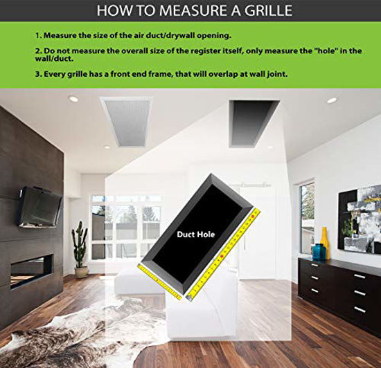 GetUSCart- 8" x 32" Cube Core Eggcrate Return Air Grille - Aluminum ...