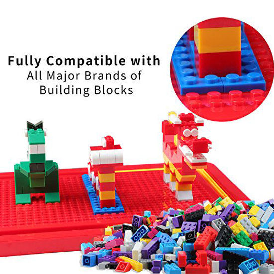 GetUSCart- Building Bricks 1020 Pieces Set, 1000 Basic Building Blocks in 17 Fun Shapes Includes ...