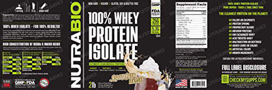 GetUSCart- NutraBio 100% Whey Protein Isolate - Complete Amino Acid ...