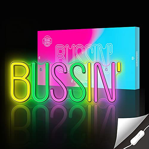 GetUSCart- Lumoonosity Bussin Neon Sign - Meme Bussin Led Neon Lights ...