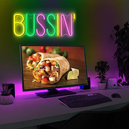 GetUSCart- Lumoonosity Bussin Neon Sign - Meme Bussin Led Neon Lights ...