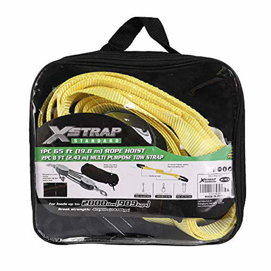 GetUSCart- XSTRAP Heavy-Duty 4,000 LB Breaking Strength 65 FT Rope ...