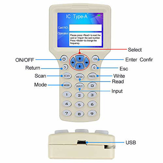 GetUSCart- LEXI Upgraded 10 Frequency RFID Writer/Reader/Duplicator ...