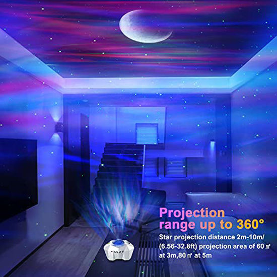 GetUSCart- Cadrim Star Light Projector Aurora with Moon, LED Laser ...