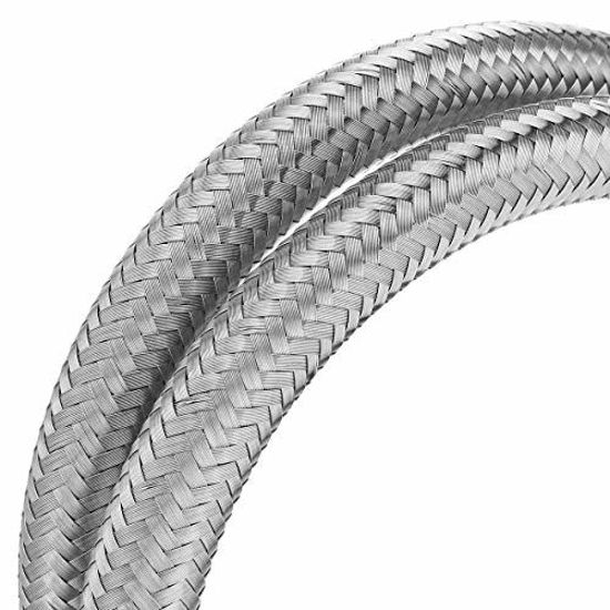 GetUSCart- 25 Ft 6AN Fuel Line Hose AN-6 3/8" Universal Braided ...