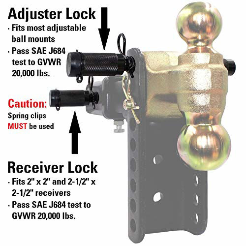 GetUSCart- TowWorks 79852 Keyed Alike 5/8" Trailer Hitch Lock Set for ...