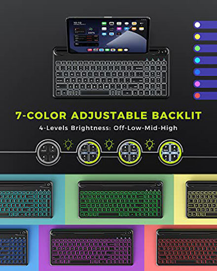 GetUSCart- seenda Multi-Device Bluetooth Backlit Keyboard for Tablet ... GetUSCart- seenda Multi-Device Bluetooth Backlit Keyboard for Tablet ...